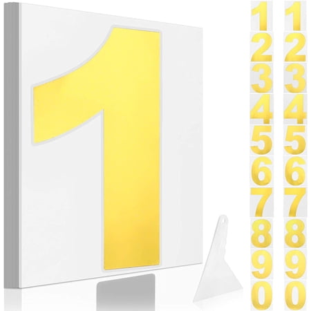 2 Sets Vinyl Mailbox Numbers Stickers Self-Adhesive Vinyl Numbers ...