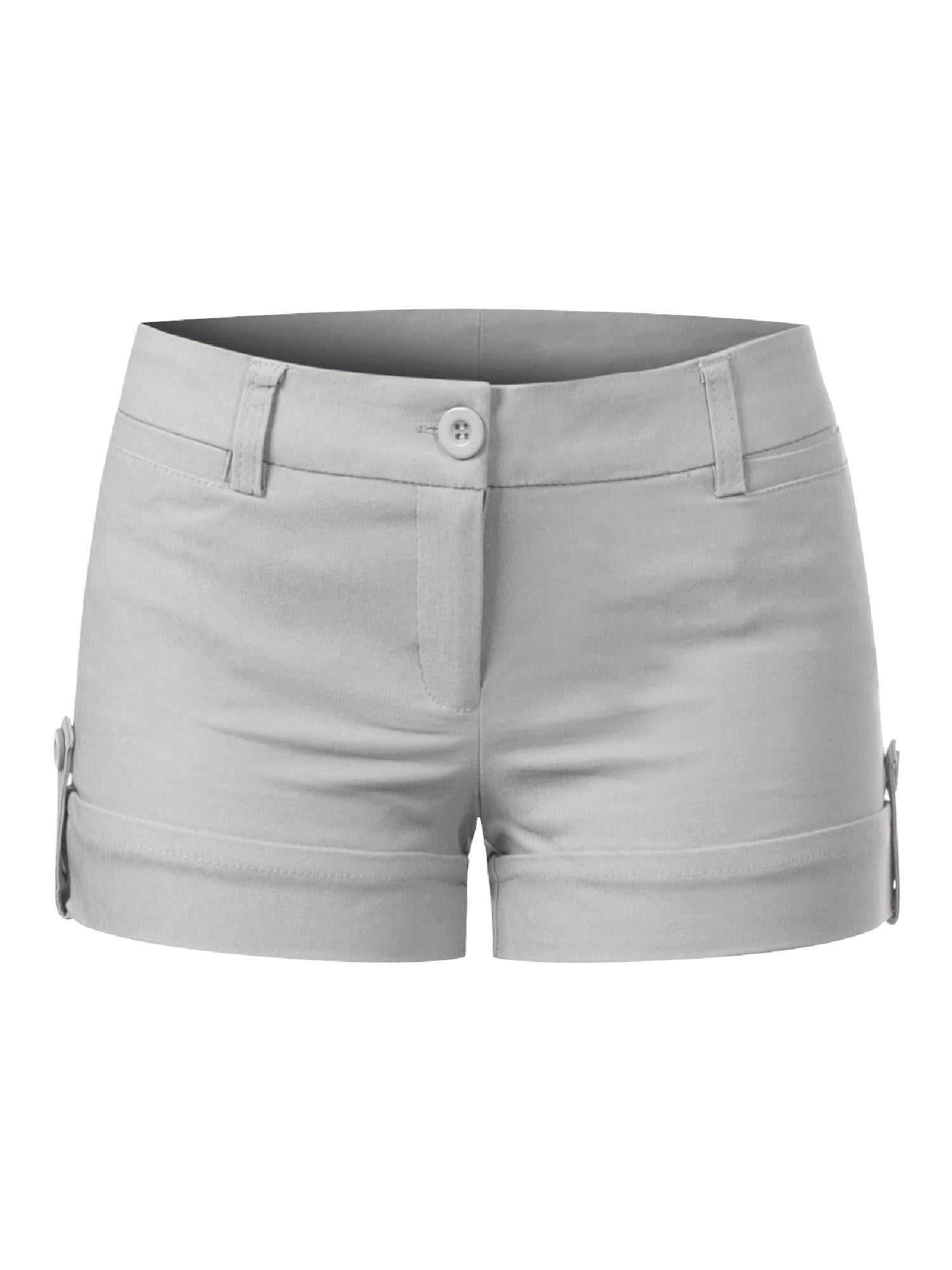 Made by Olivia Women's Lightweight Body Enhancing Comfort Cuffed Shorts ...