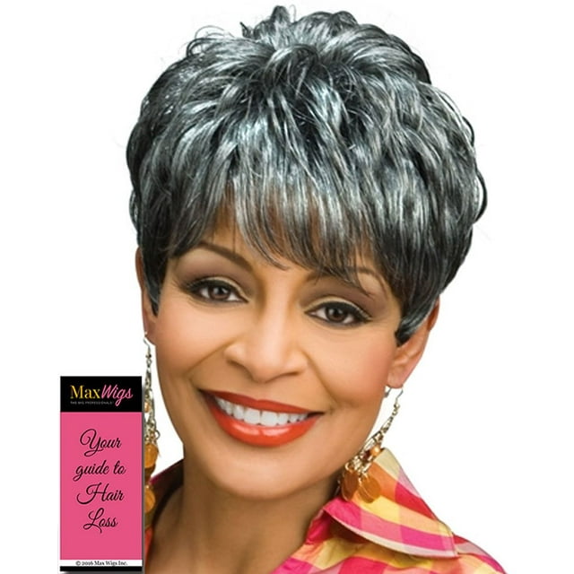 London Wig Color 1 Black - Foxy Silver Wigs Short Pixie Curly Layers ...