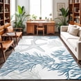 Area Rug 3x5ft Starfish Coral Washable Area Rugs for Living Room Blue ...