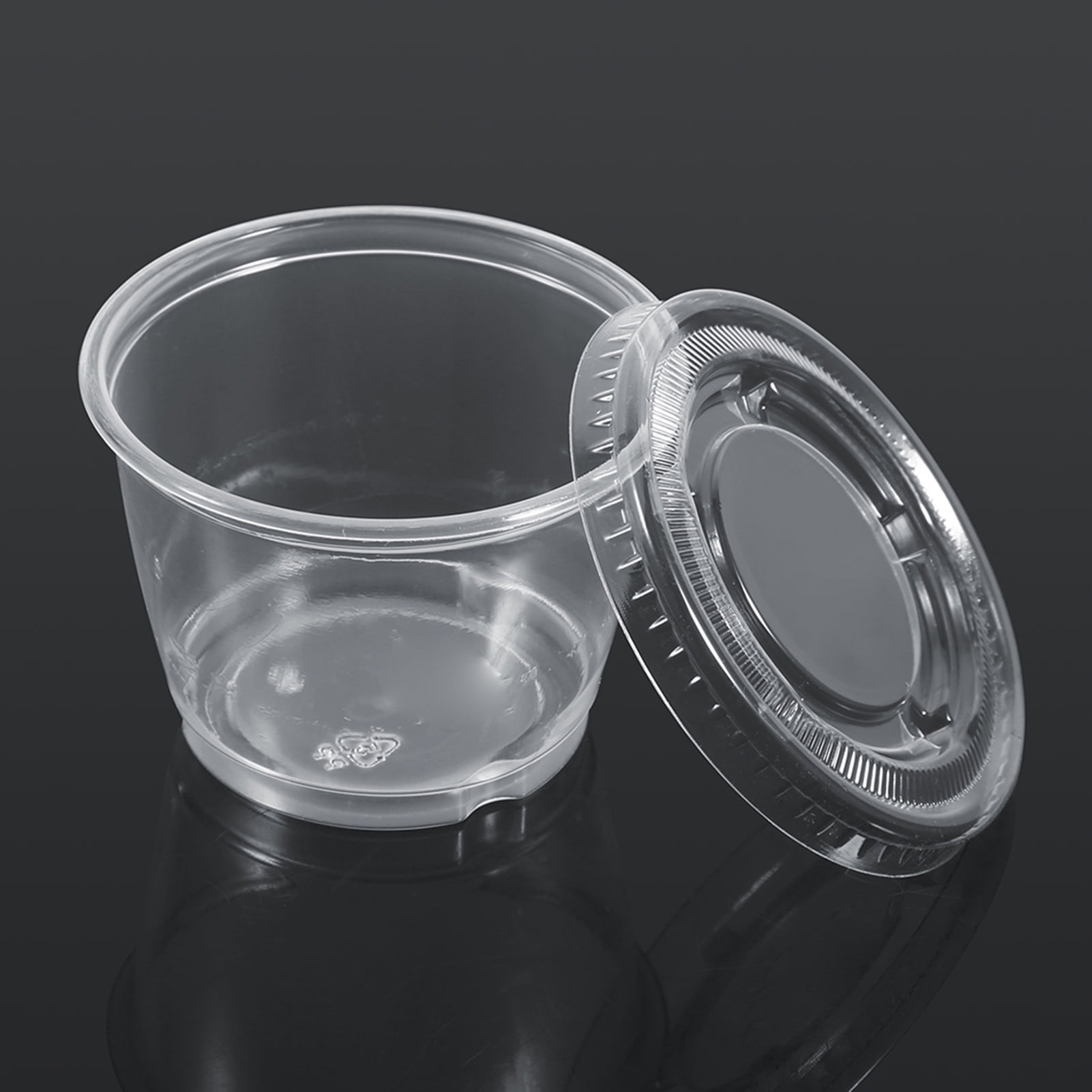 Vasos de plástico recipientes redondos para la preparación de comidas ...