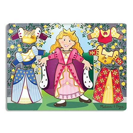 Melissa & Doug Princess Dress-Up Wooden Peg Puzzle (8 pcs) | Walmart Canada