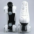 Otufan Classic Women's Roller Skate, Double Row with 4 Flash Wheels ...