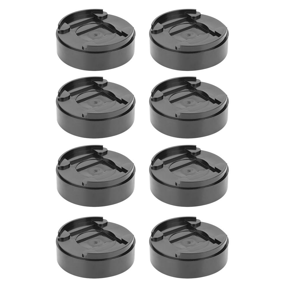 LHCER Bed Riser, Desk Leg Riser,8 Pcs Black Round Plastic Bed Risers ...