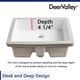 DeerValley DV-1U201 20" L x 16" W White Ceramic Rectangular Undermount ...