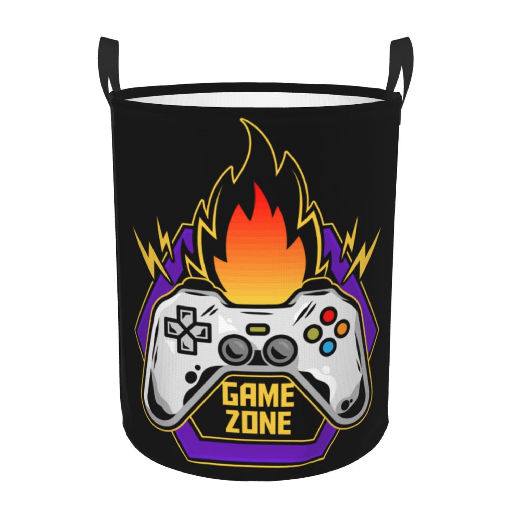 TEQUAN Waterproof Laundry Hampers, Game Zone Games Controller Pattern ...