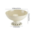 Zonao Drainable Fruit Bowl for Kitchen Counter,10-inch Large Fruit Bowl ...