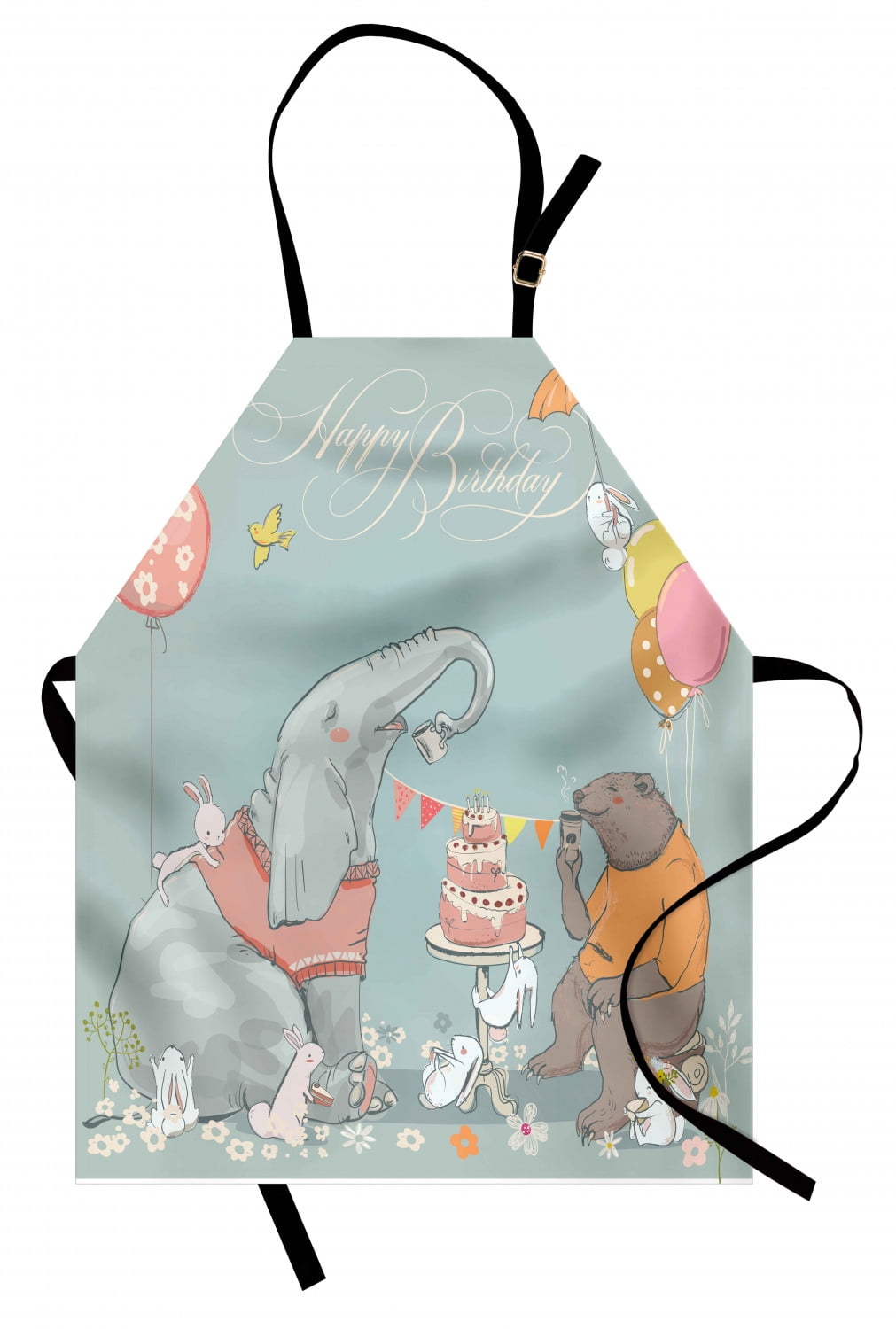 Kids Birthday Apron Festive Celebration Surprise Party Theme Art with ...