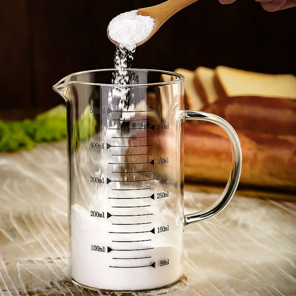 NutriChef 3 Piece Heat Resistant Borosilicate Glass Measuring Cup Set ...