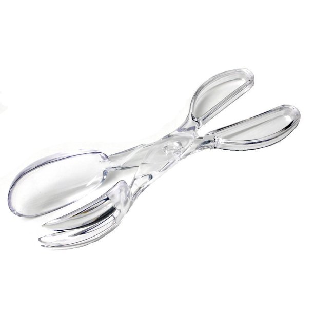 Chef Craft Premium Clear Salad Tongs Heavy Duty Design, 11.25-Inches ...