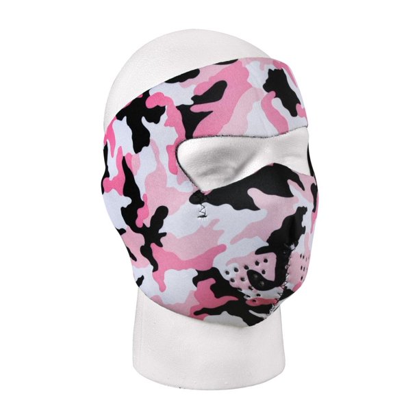 Neoprene Pink Camo/Black Full Face Mask - Walmart.com - Walmart.com