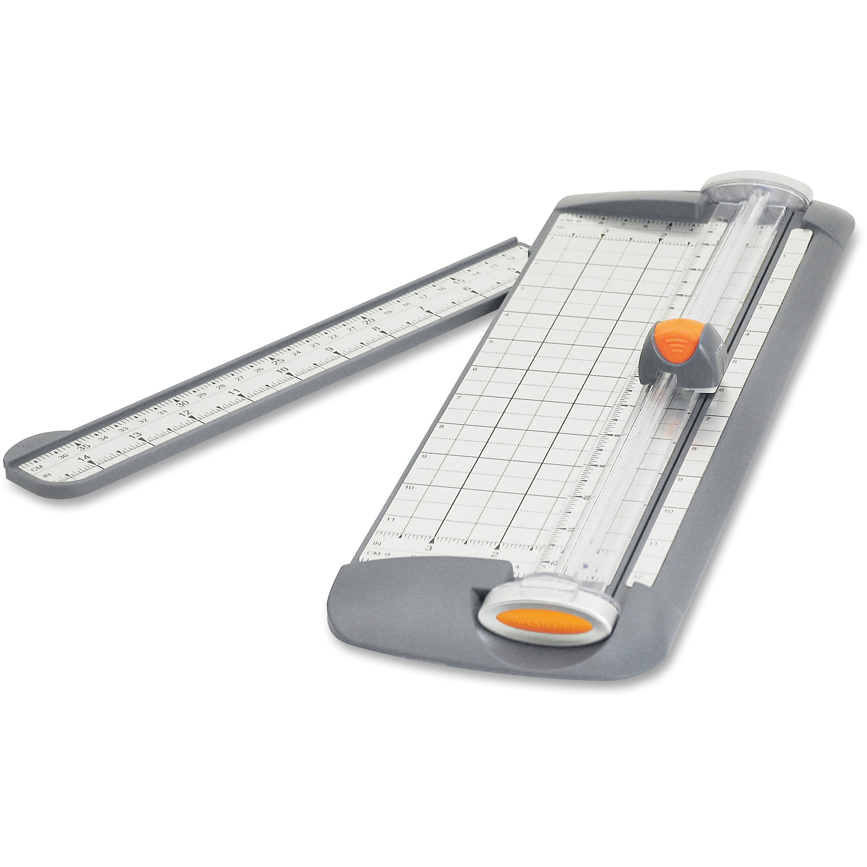 Westcott TrimAir Titanium Rotary Paper Trimmer Narrow Base 12 Grey westcott-trimair-titanium-rotary-paper-trimmer-narrow-base-12-grey