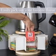 Made Easy Metal Carousel Tea Bag Organizer, Kettle Stand for Home ...