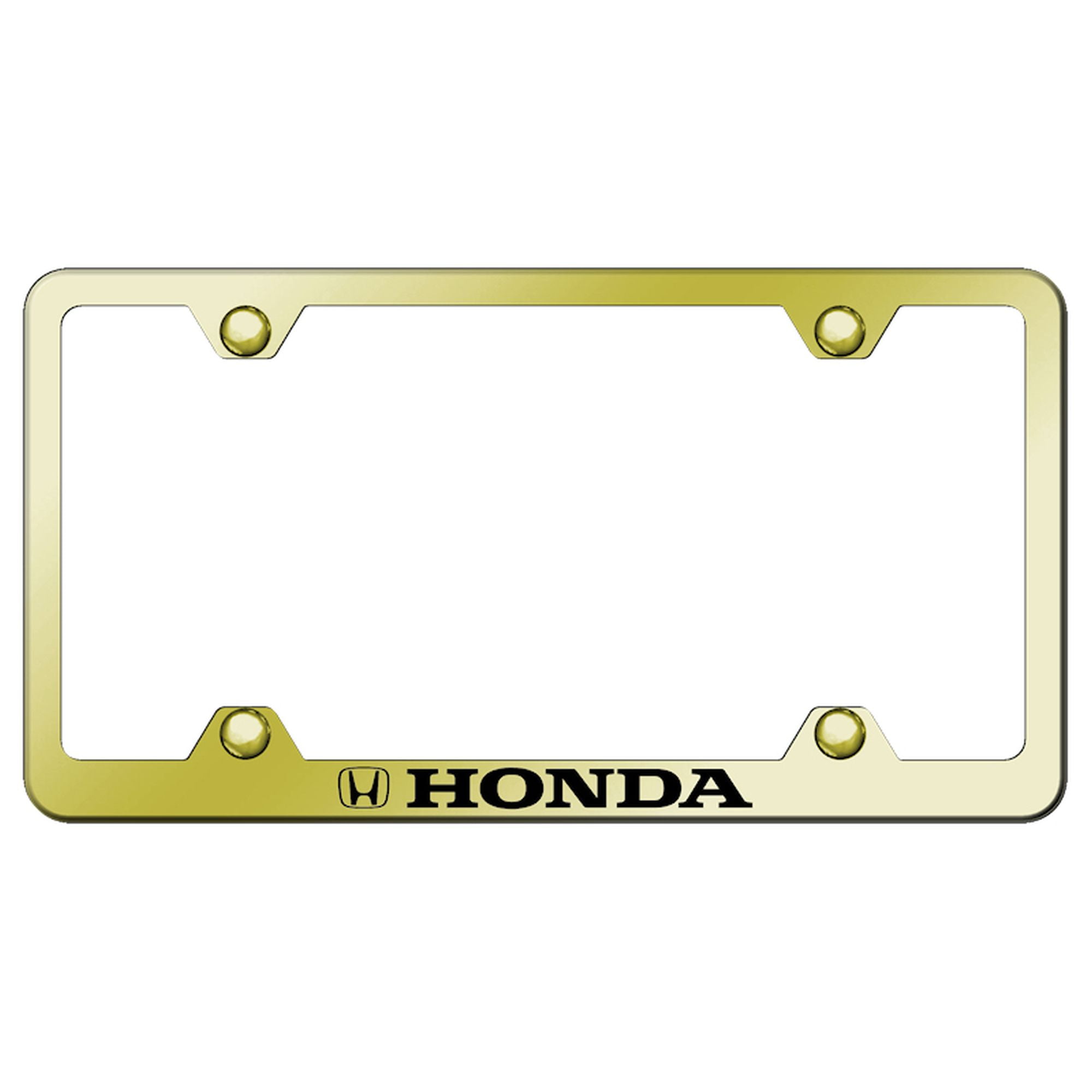 Honda Laser Etched Logo Stainless Steel Wide Body License Plate Frame ...