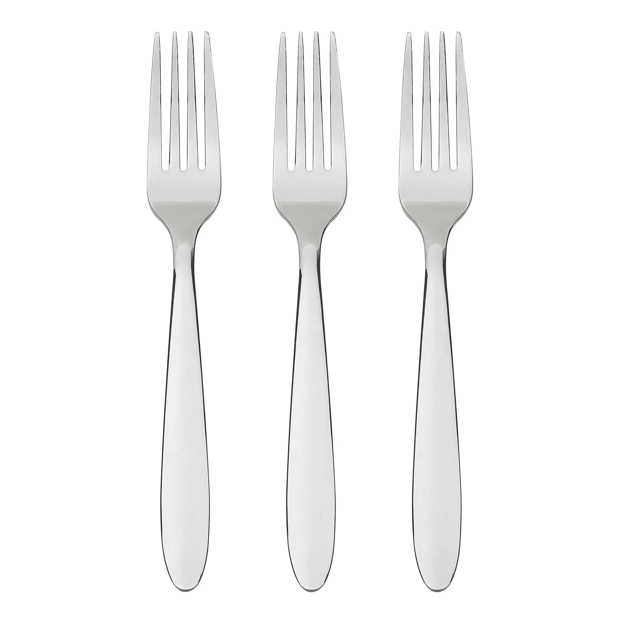 Mainstays Breck Stainless Steel Everyday Dinner Fork, 3 Piece Set ...