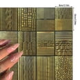 12 Sheets 3D Gold Metallic Nails Decals Wavy Line Nails Stickers Nails ...
