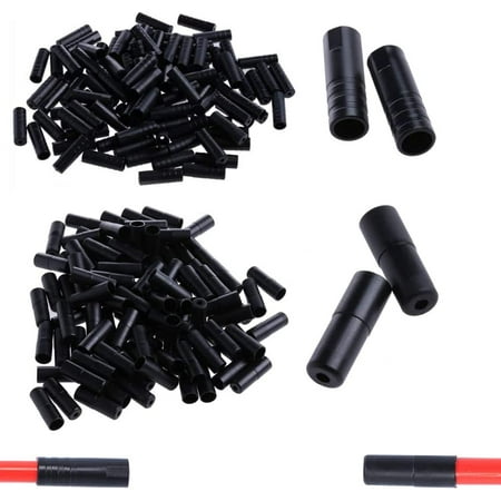 YERDGARY 200 Pieces Derailleur Cable End Caps Sheath Brake Cable End ...