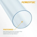 POWERTEC Clear PVC Pipe 2-1/2" x 36" Long, Rigid Plastic Tubing for ...