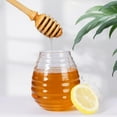 Beech Wooden Honey Dipper Sticks Set of 2, 7.1 Inch Wooden Honey Spoons ...