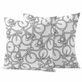 Bicycles Outdoor Waterproof Throw Pillow Covers 16x16 Set of 2, Modern ...