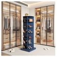 360 Rotating Shoe Cabinet - 24 Pair Shoe Organizer - Space Saving Shoe ...