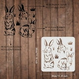 Bunny Stencils for Painting Rabbits Drawing Template Easter Rabbit ...