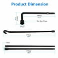 Spare Tire Wrench Tool Kit Jack Hoist Tool Kit Lug Wrench Jack Tool ...