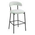 26'' Counter height bar stools Teddy fabric cover kitchen island ...