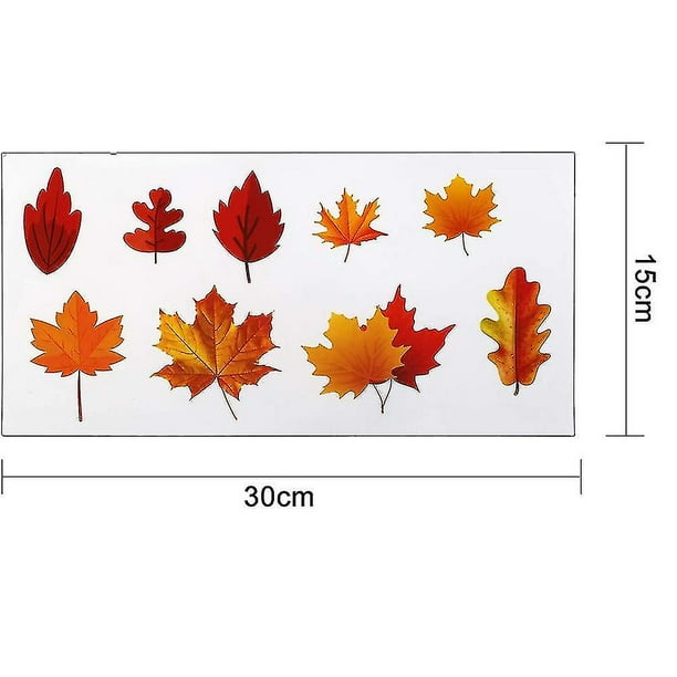 Fall Autumn Leaves Acorns Window Sticker Decorations - Walmart.ca
