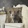 African Spotted Hyena Throw Pillow Cases Plush Pillow Cover Decorative ...