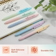FIOVER Aesthetic Gel Pens, 5pcs 0.7mm Medium Point, Black Ink, Smooth ...