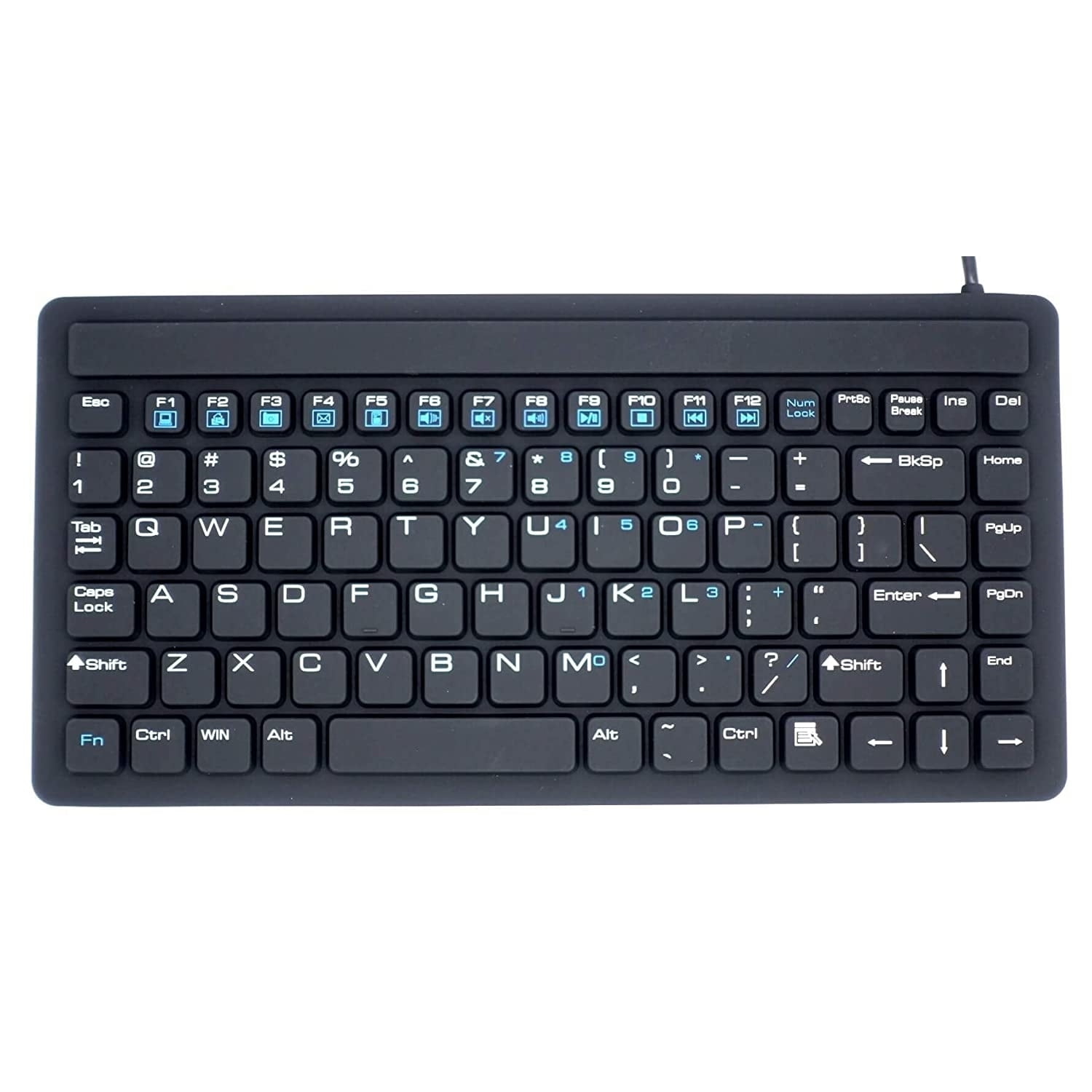Solidtek USB Silicone Mini Waterproof Keyboard KB-IKB-88, Black ...