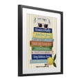 Stupell Industries Buon Viaggio Travel Books Black Framed Print Under ...