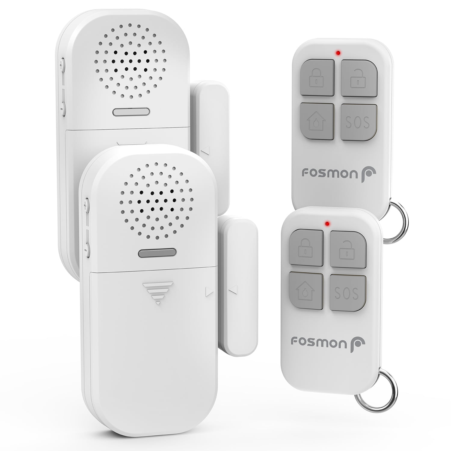Fosmon Anti -Theft Burglar Alarm with Remote (2 Pack), Wireless Window ...