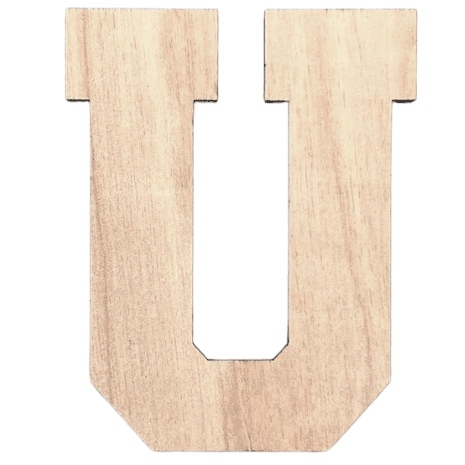 Krafty Supply - 4" Tall Birch Letter U | 1/4" Birch Plywood |Collegiate ...
