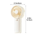 AuroraX Handheld Fan Portable Fan Battery Operated Student Desk Summer ...