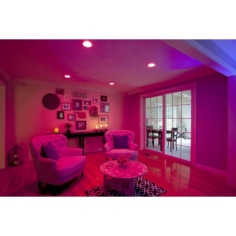 Pink Light Bulb Room