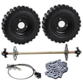 4.10-6 ATV Go Kart Wheel Tire Tubeless & 29" Live Rear Axle Kit & Brake ...