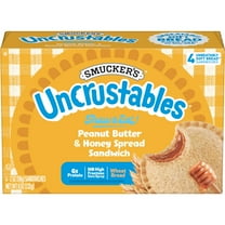 Smucker’s Uncrustables Peanut Butter & Raspberry Spread Sandwiches, 4 ...