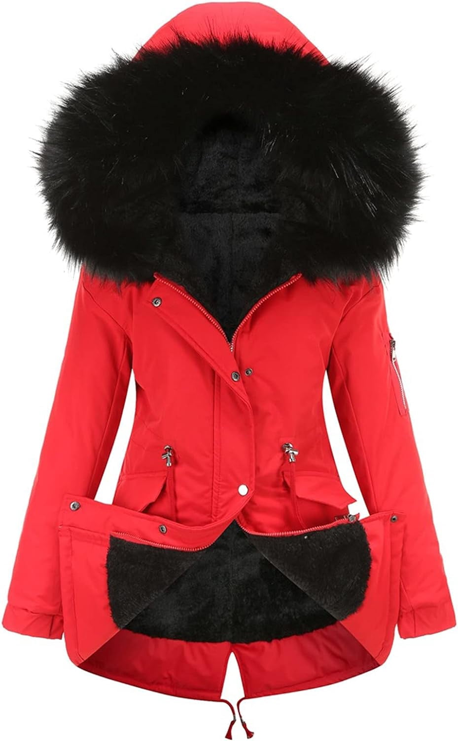 Túnica Puffer Jacket Lady Winter Beach Bonita Manga Larga Slim Fit ...