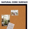 Quartet Cork Bulletin Board, Framed Corkboard, 2' x 3', Black Frame ...