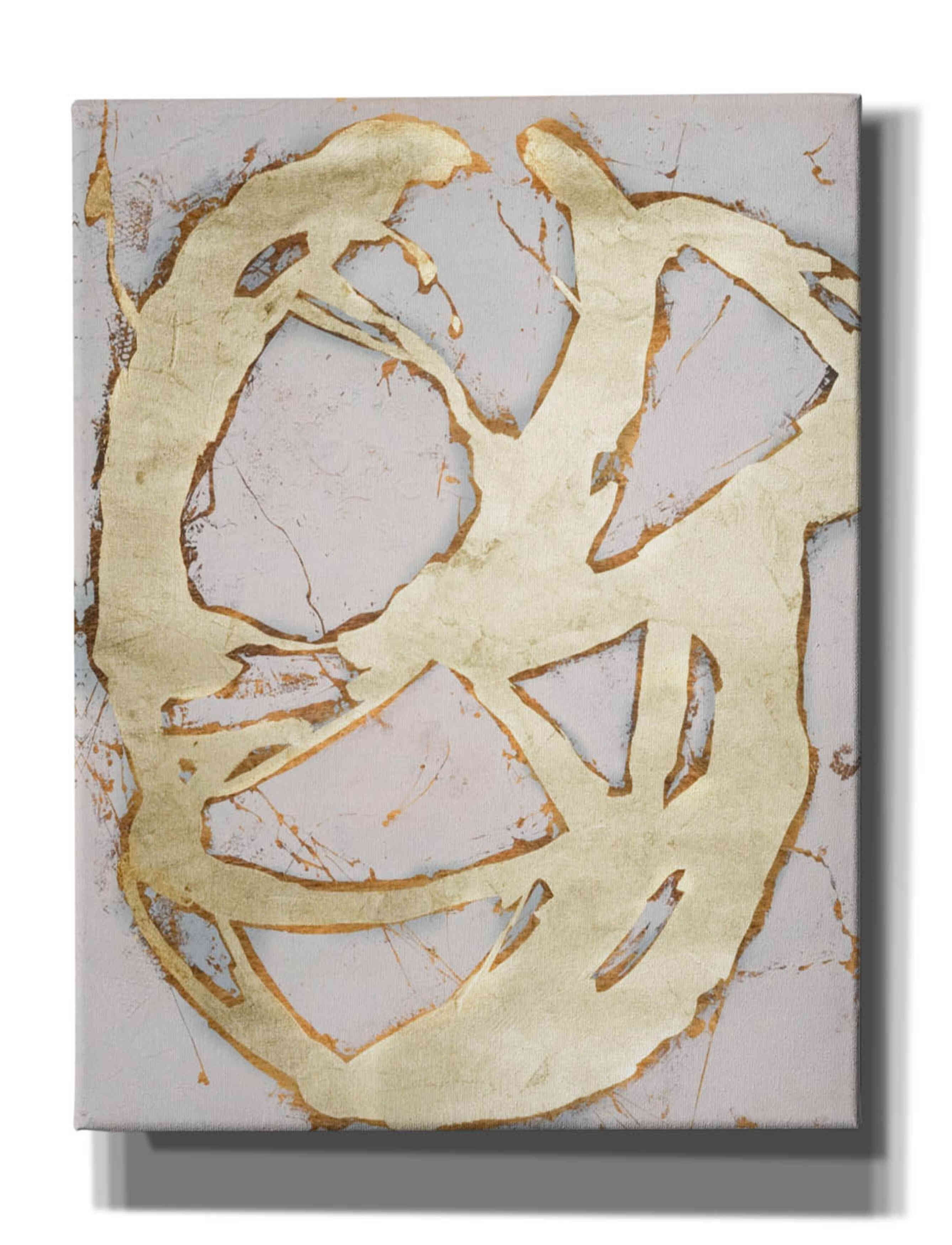 Epic Graffiti 'Ace of Spades in Gold II' by Erin Ashley, Giclee Canvas ...