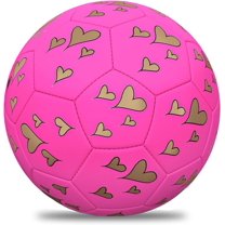 Champhox Junior Size 1 Pink Glitter Soccer Ball with Pump for Indoor ...