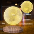 Levitating Moon Lamp 3 Colors Floating Moon Lamp 3D LED Floating Lamp ...