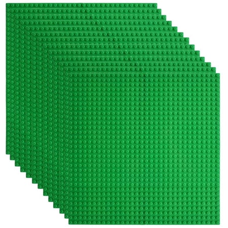 Dinner Plate Base 8 Pack Classic Building Brick Baseplates - 10x10 Inch ...