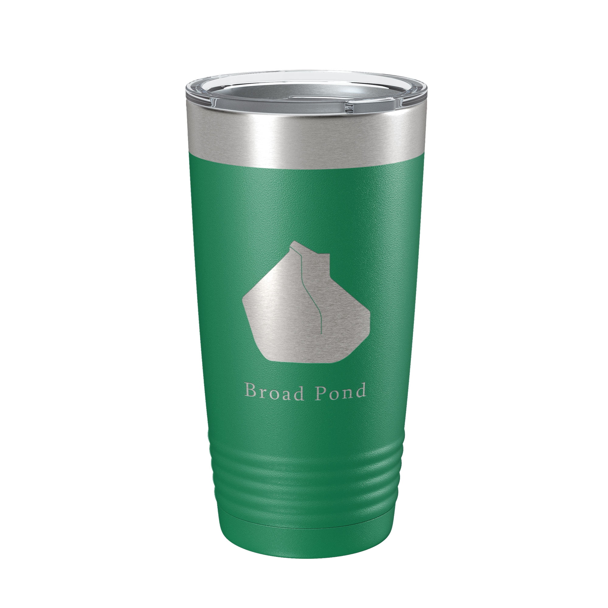 Broad Pond Tumbler Lake Map Travel Mug Insulated Laser Engraved Coffee ...