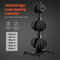KFFKFF Dumbbell Rack, Upright Dumbbell Tree for 2-Inch Dumbbells ...
