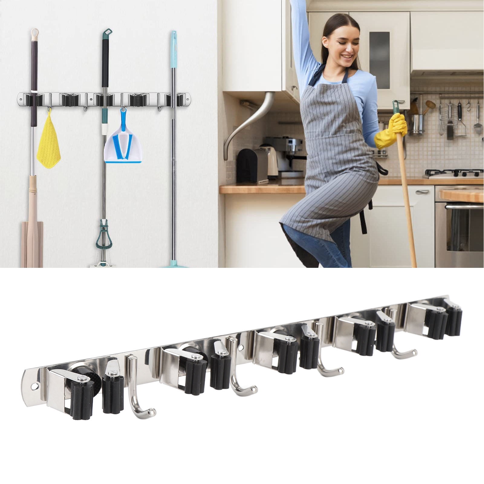 Click here for Crtynell Mop And Broom Holder  Easy To Install Bro... prices