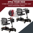 Pride Go Go Endurance Li Mobility scooter with Storage Pod and cup ...