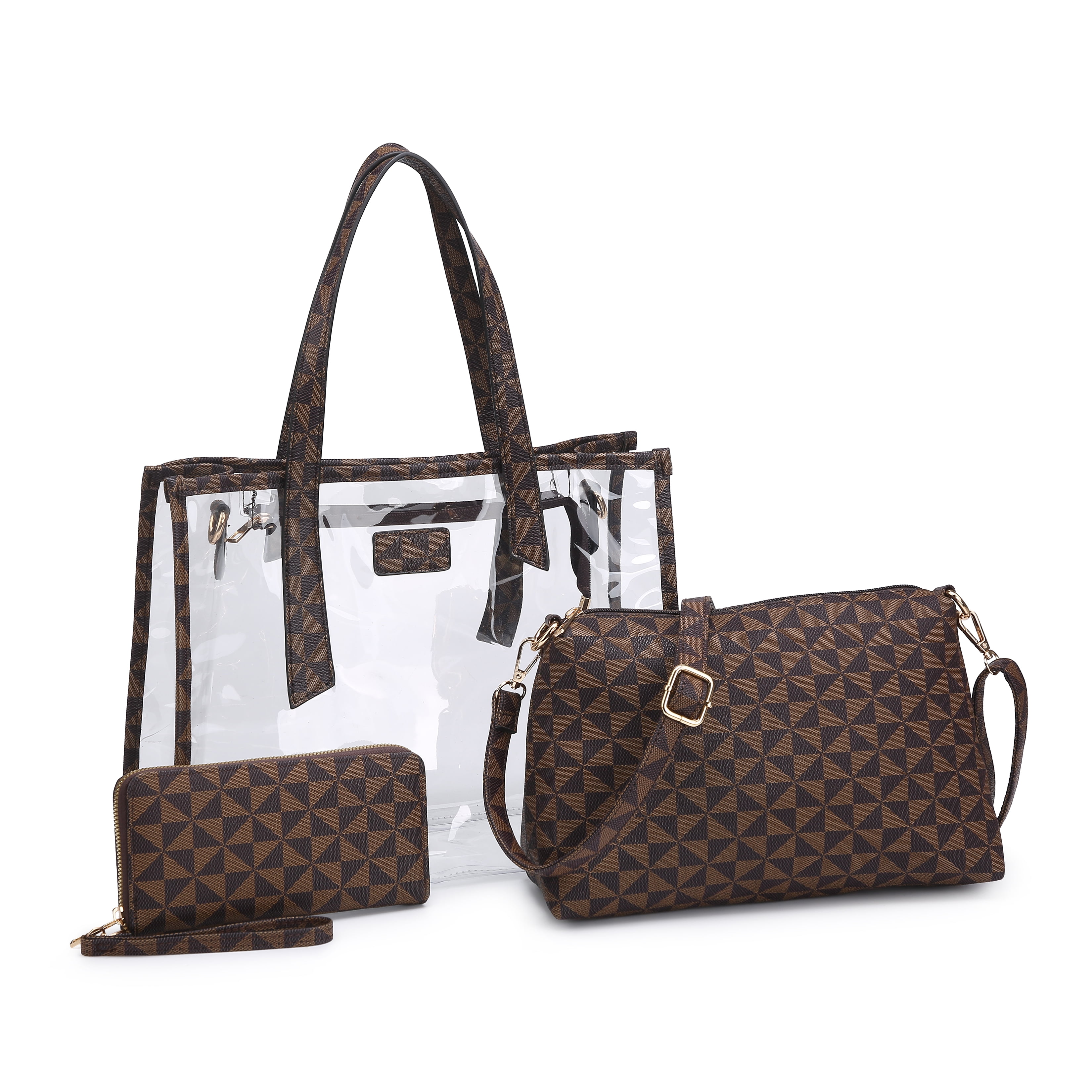 XB See Through Transparent Clear Tote Bag Crossbody Shopping Bag ...